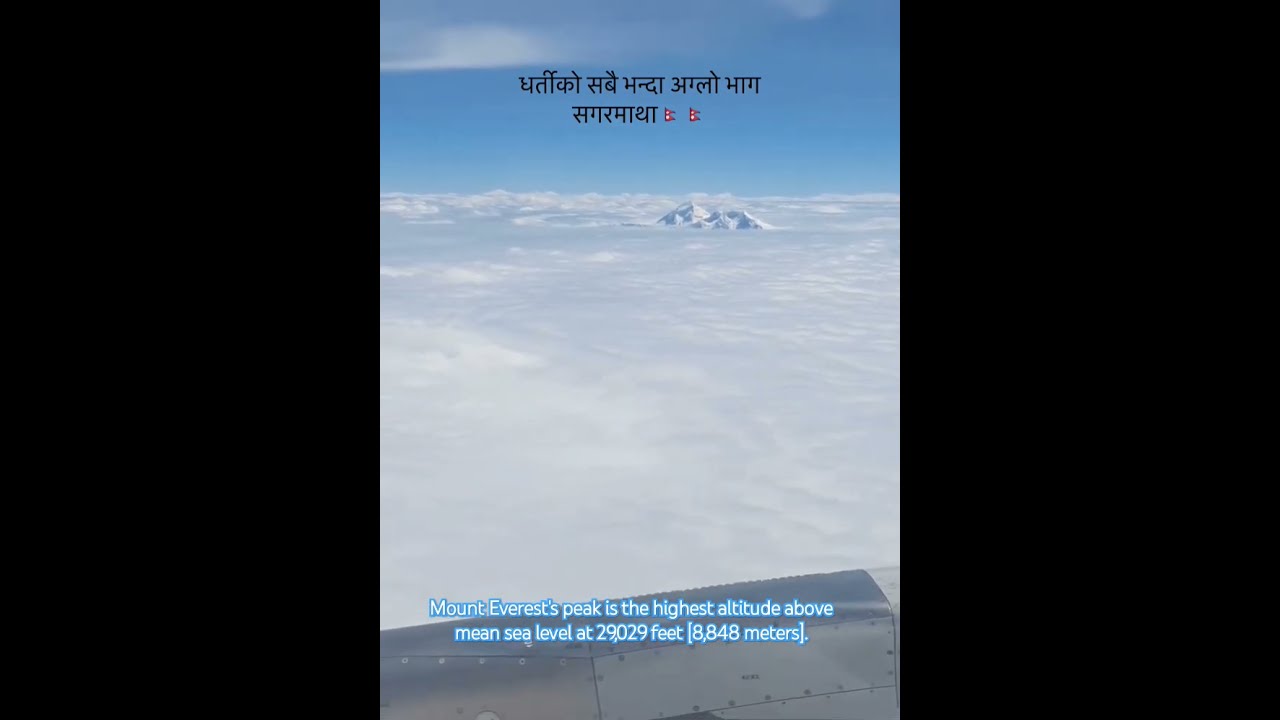 Mount Everest s Peak Is The Highest Altitude Above Mean Sea Level At Mount Everest s Peak Is The Highest Altitude Above Mean Sea Level At