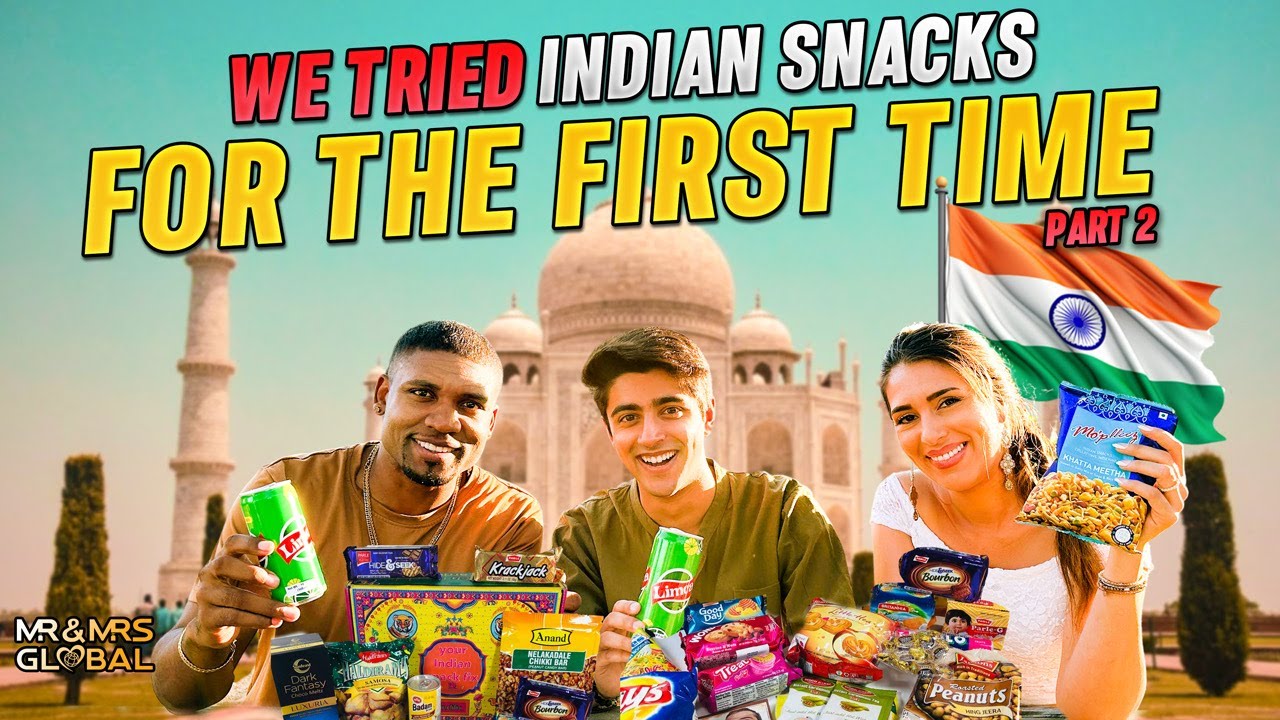 We Tried Indian Snacks for the First Time Pt 2 W/ @amagicman - YouTube