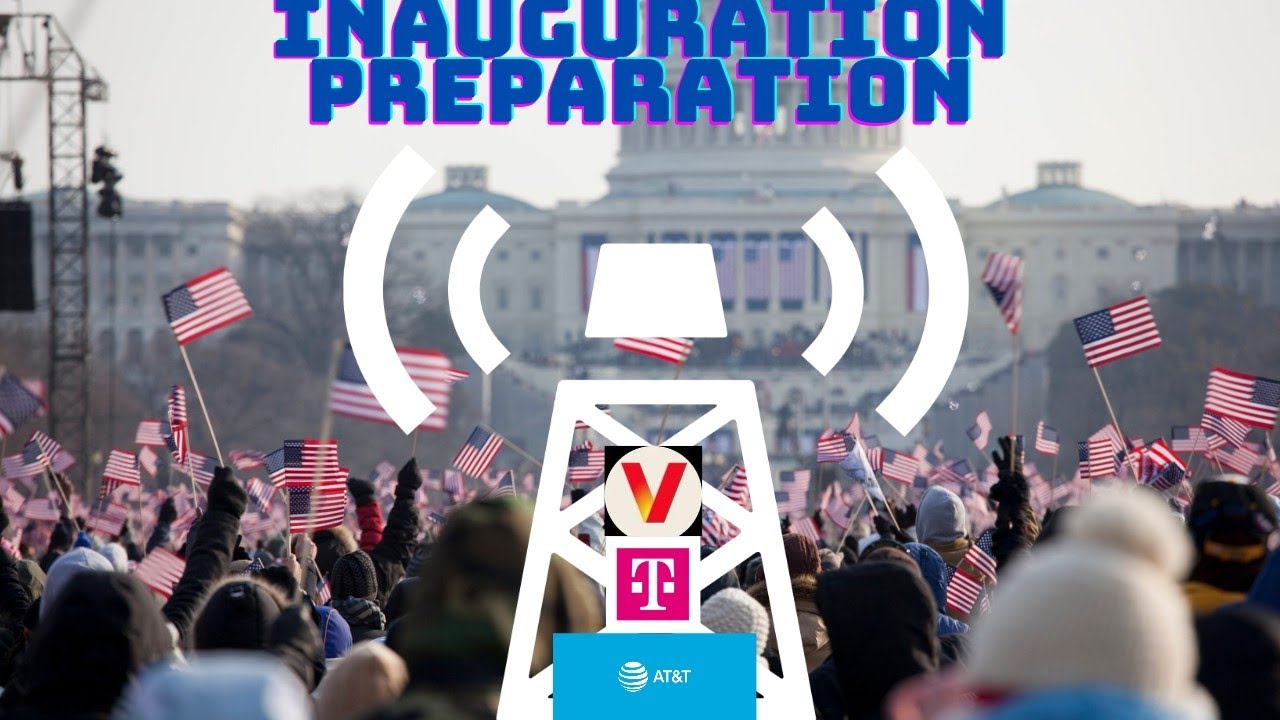 Inauguration Preparation Cellular site 1 | Verizon vs. T-Mobile vs. AT ...