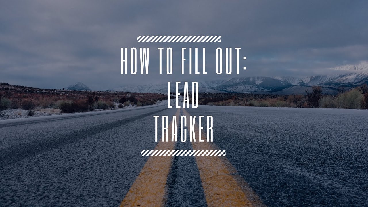 Lead Tracker: How to Use The CORE Training Lead Tracker - YouTube