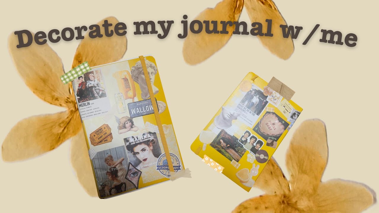 Decorate My Journal cover with Me - YouTube