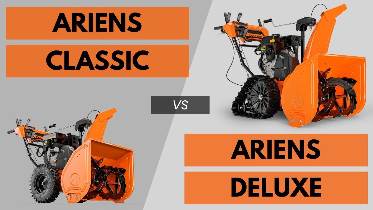 Ariens Classic vs Ariens Deluxe Rapidtrak Snøfreser - YouTube