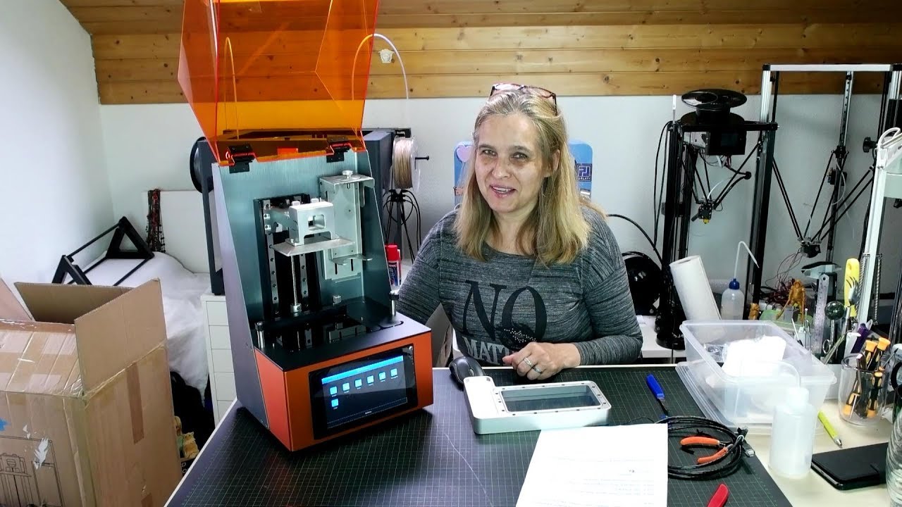 Dazz3D L120 Pro resin printer unboxing - YouTube