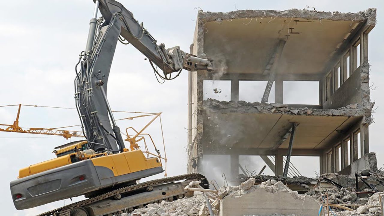 Amazing Dangerous Building Demolition Never Seen Before Fastest ...