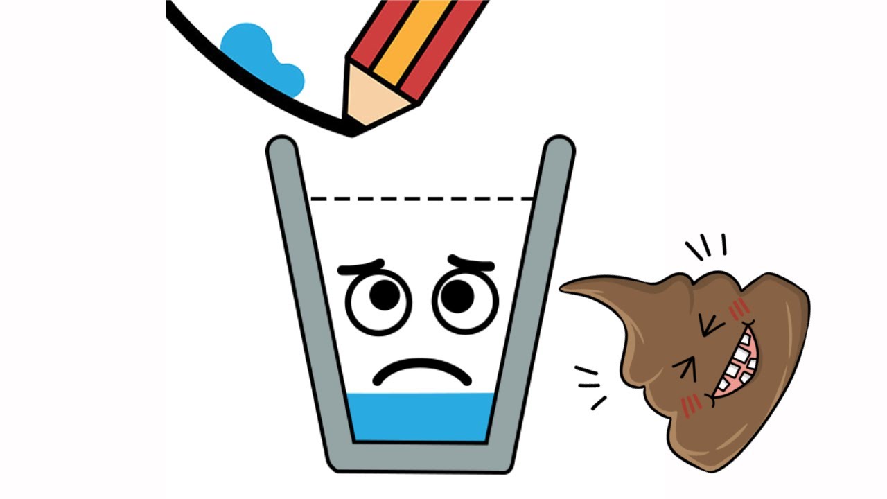 Happy Glass - Draw Lines To Fill the Glass Puzzle - Level 4 to 14 ...