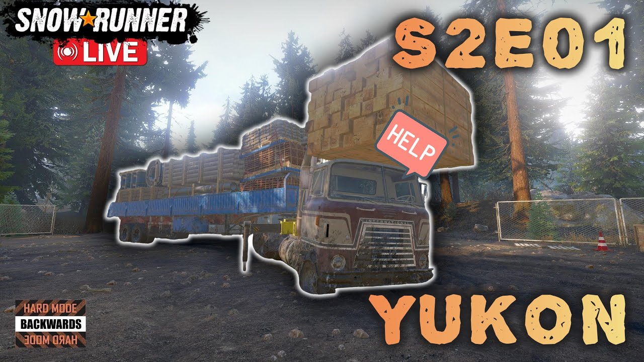 Snowrunner Hard Mode Backwards S2E01 - Yukon's Cargo Math Memes - YouTube