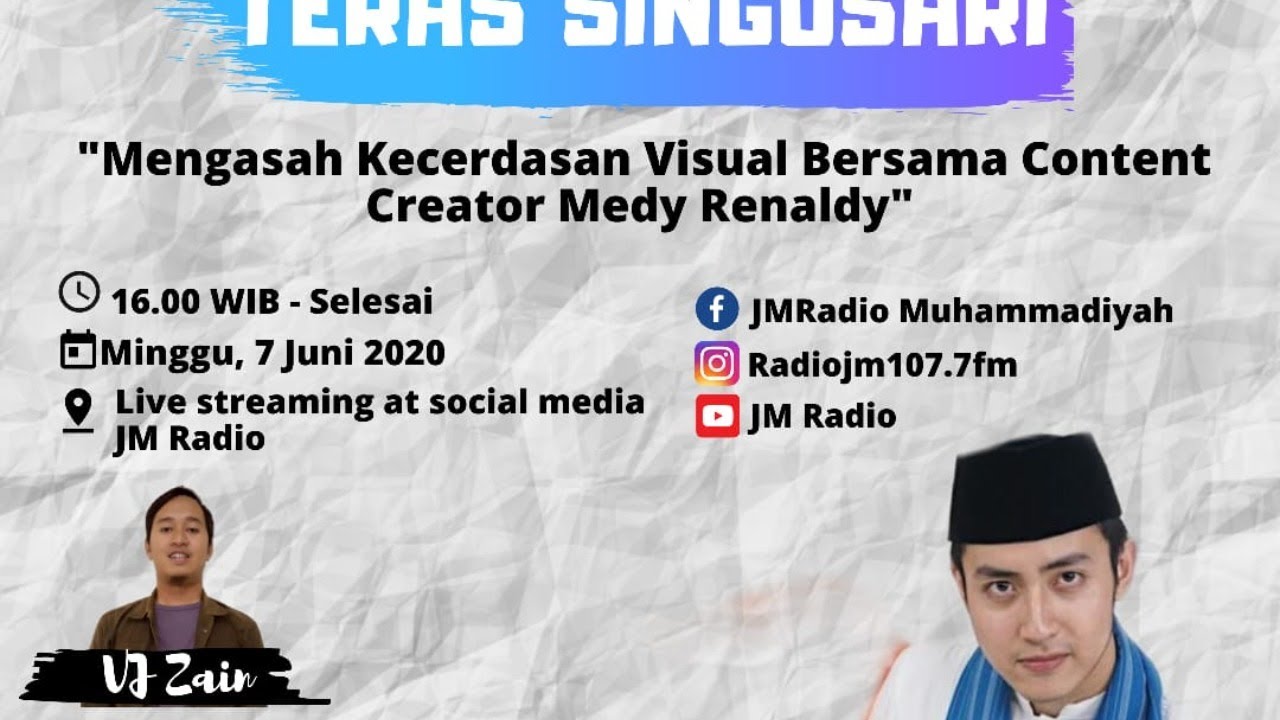 LIVE #dirumahaja | Mengasah Kecerdasan Visual bersama "Conten Creator ...