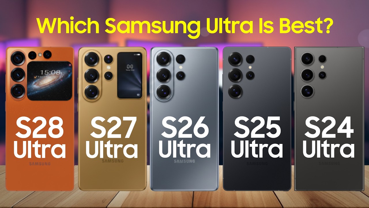Five Generations of Samsung Ultra – S24 to S28 Compared - YouTube