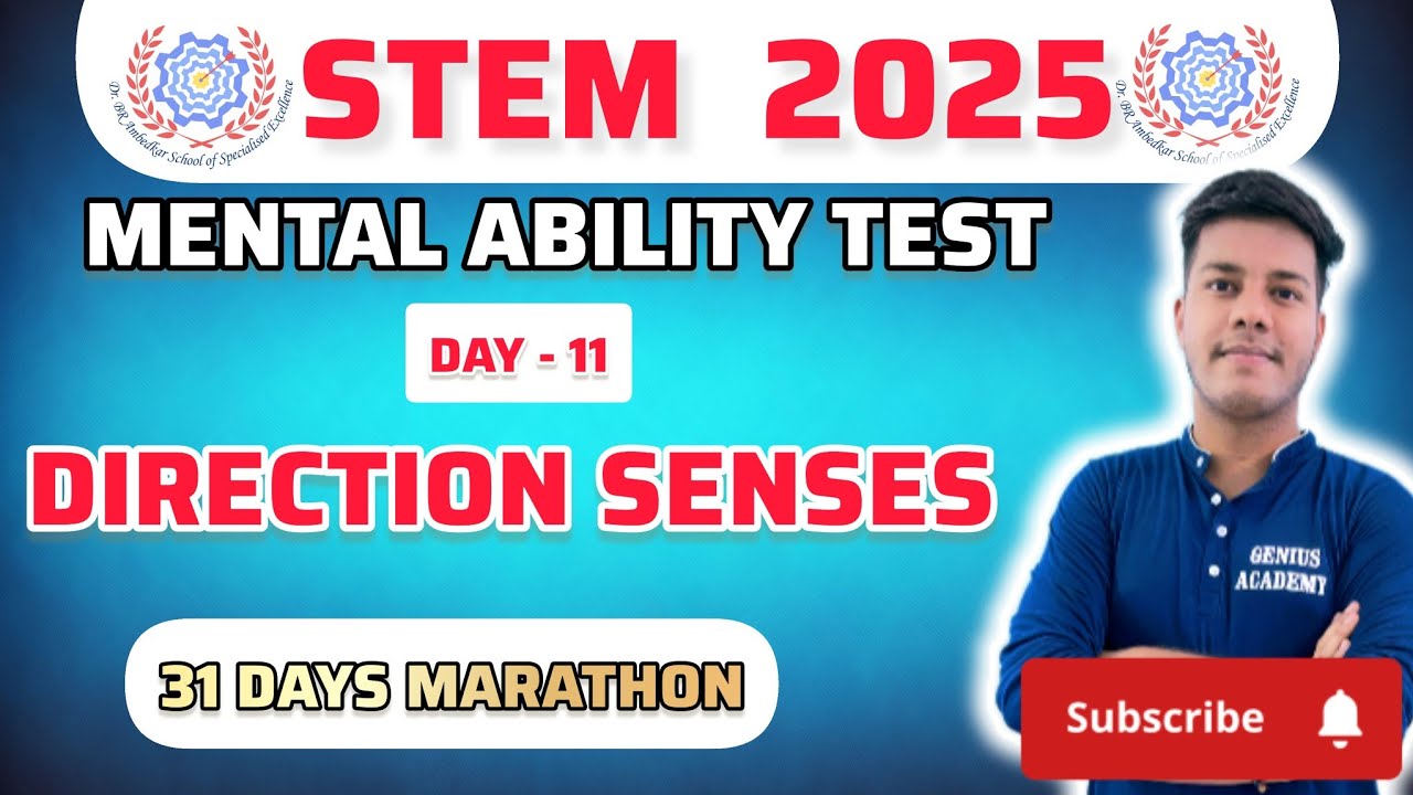 Day 11- Direction Senses| SOSE STEM Exam | 31 Day marathon for Sose Exam | #sose #soseexam #stem ...