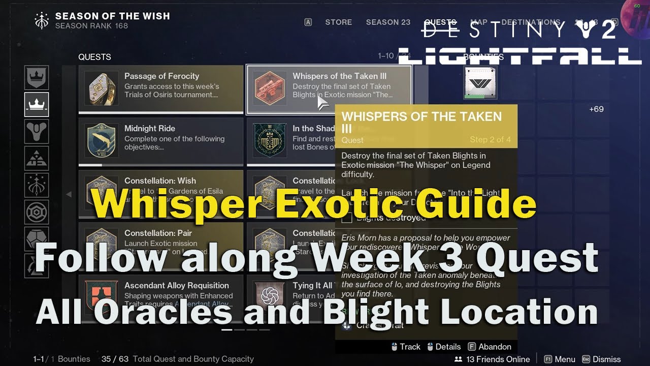 Whisper Quest Week 3 Guide - Destiny 2 - YouTube