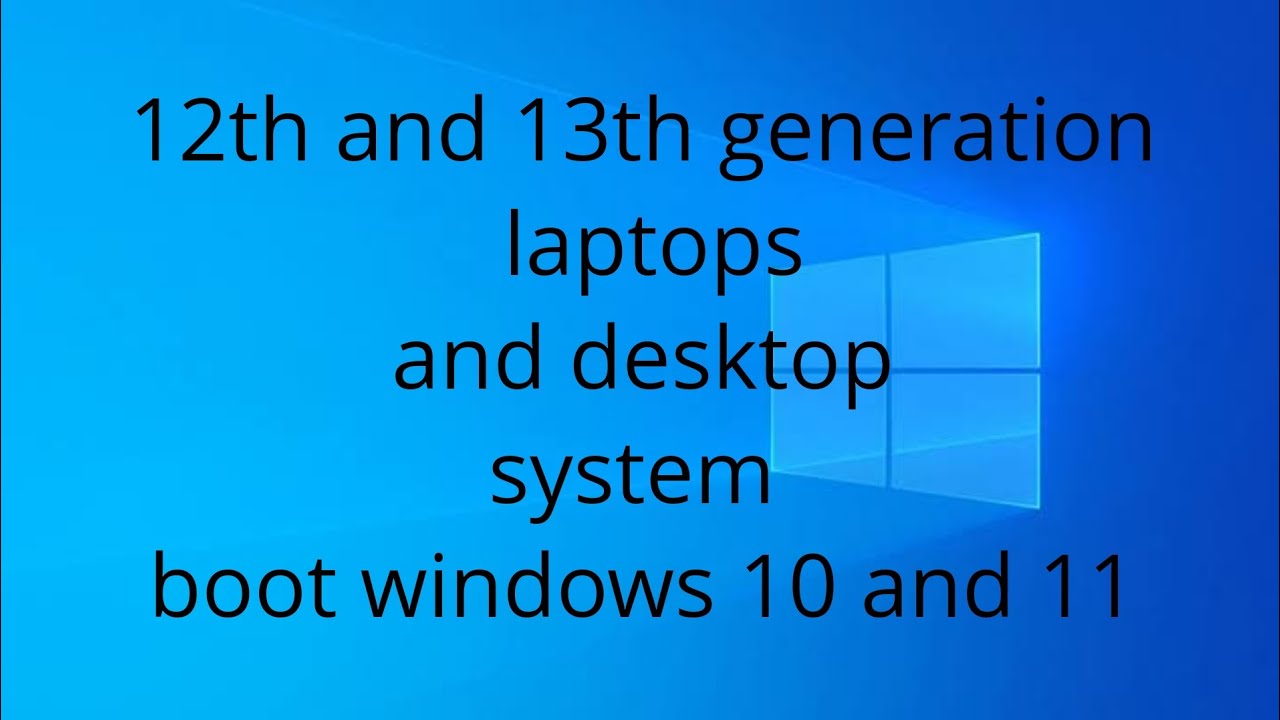 12th and 13th gen laptop windows 10 installation #windows10 #windows11 ...