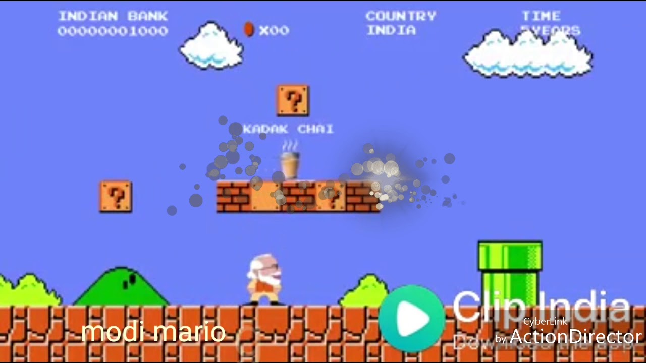 Modi mario game - YouTube