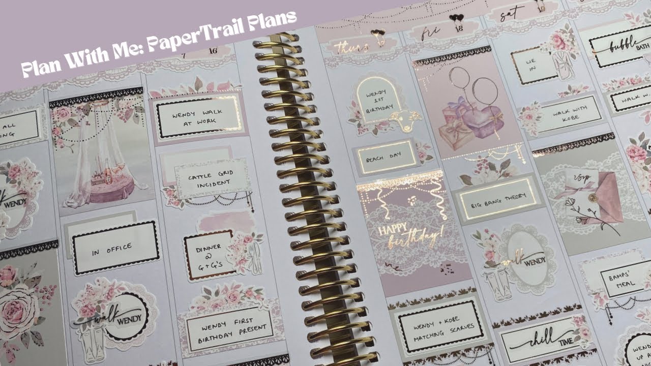 Plan With Me | Paper Trail Plans - YouTube