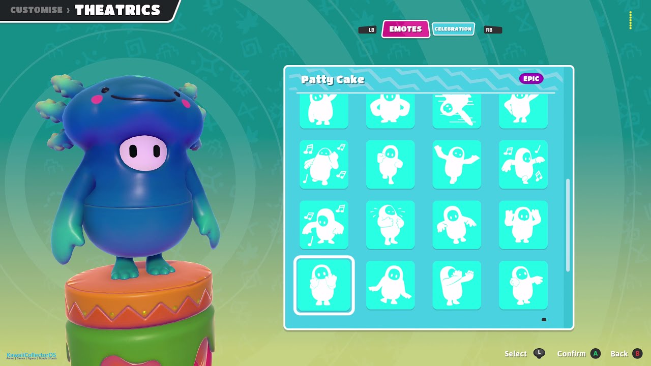 Fall Guys Emotes PC 4K60 UHD - Frill Gills (しょっかくフリル / 프릴 길스) - YouTube