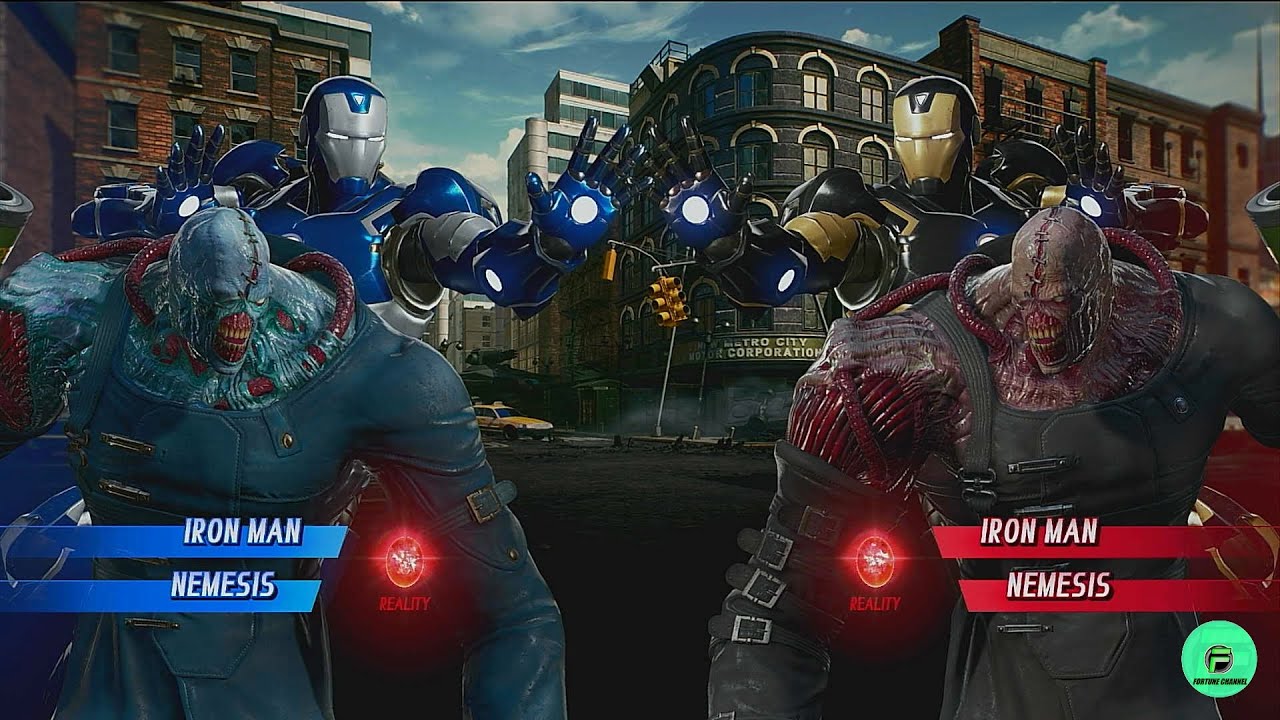 Blue Iron man & Blue Nemesis VS Black Iron man & Nemesis [ 4K UHD ...