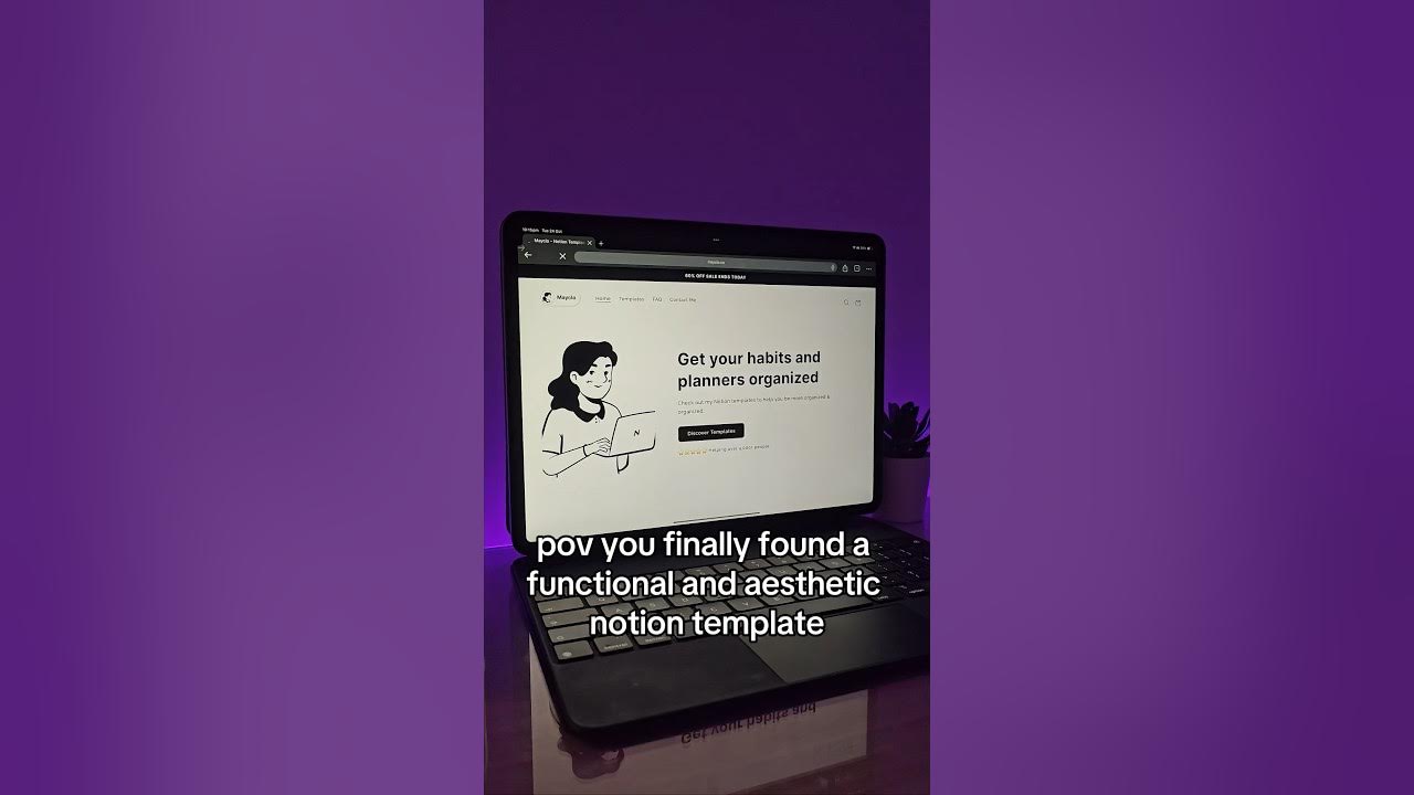 pov you finally found a functional and aesthetic notion template #notion #notiontips ♥ MAYCLO ...