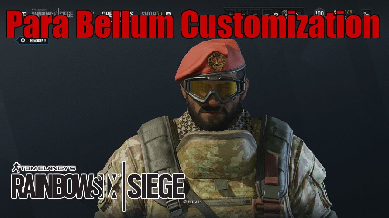 Para Bellum Operator Customization!- Rainbow Six Siege - YouTube