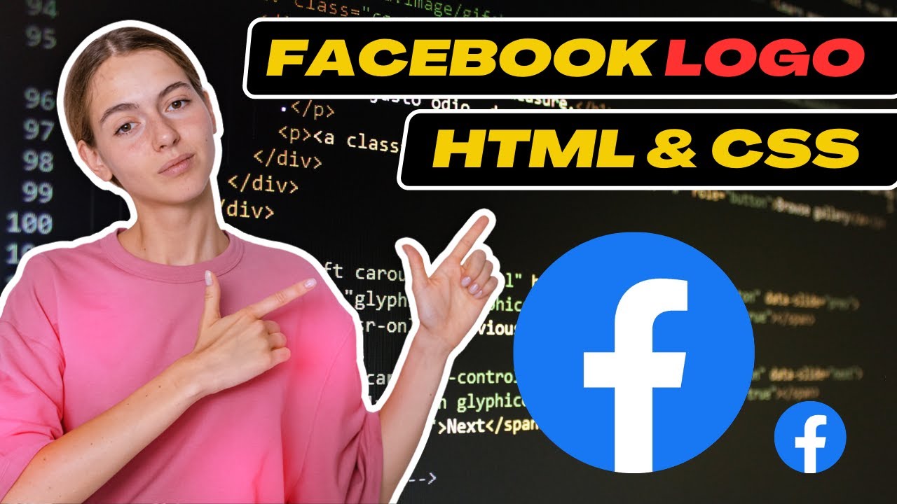 Facebook Logo Using Html And Css Tutorial Web Development Youtube 3435