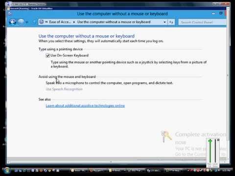How to use a computer without a keyboard or mouse in Microsoft Windows ...
