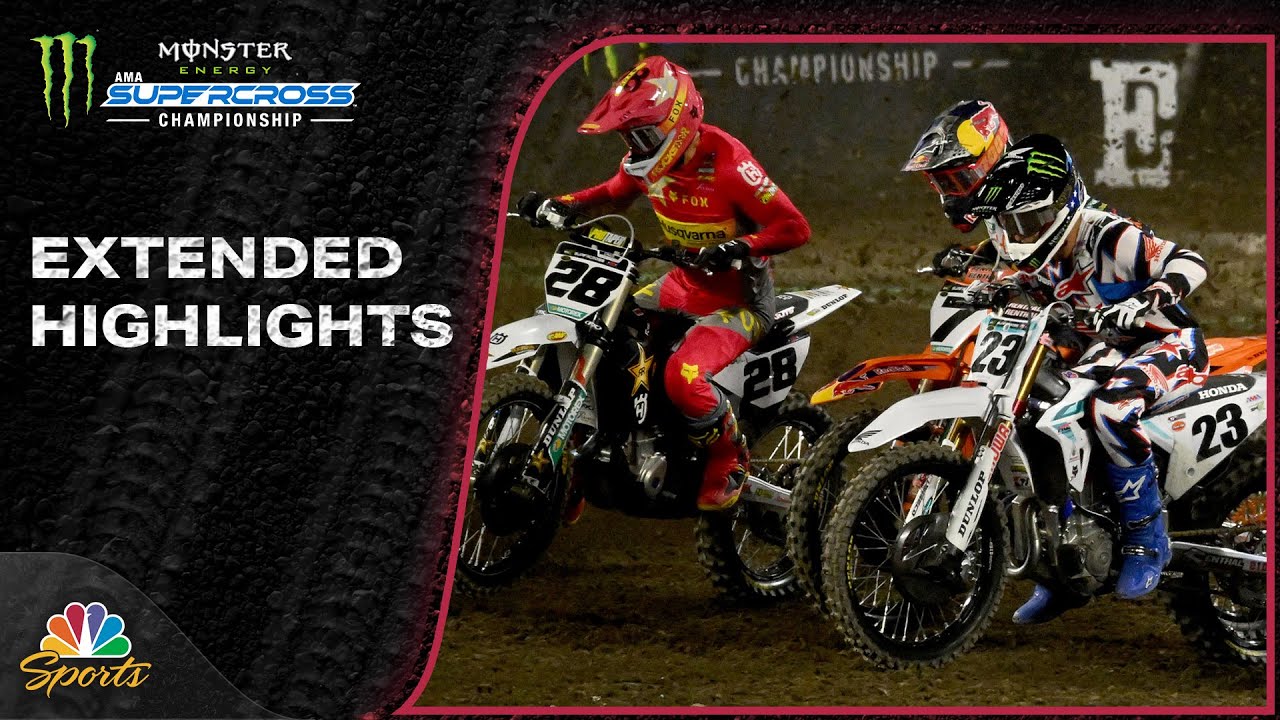 Supercross 2024 EXTENDED HIGHLIGHTS: Round 4 in Anaheim | 1/27/24 ...