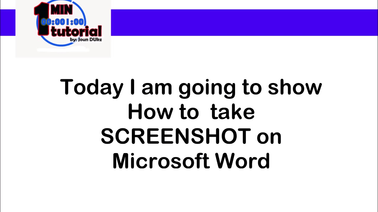 How To Take Screenshot On MS Word Quick And Easy 1min Tutorial YouTube how-to-take-screenshot-on-ms-word-quick-and-easy-1min-tutorial-youtube