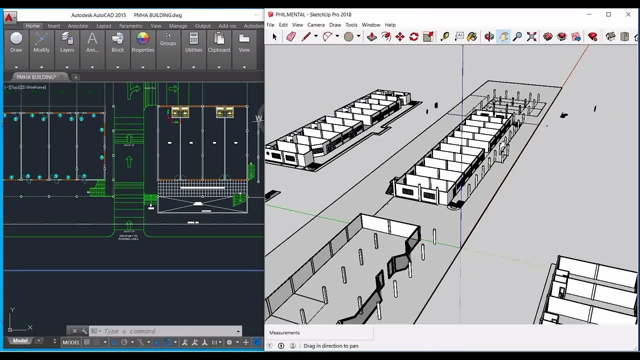 Sketchup Walls & Columns Layouting | Easy Design - YouTube