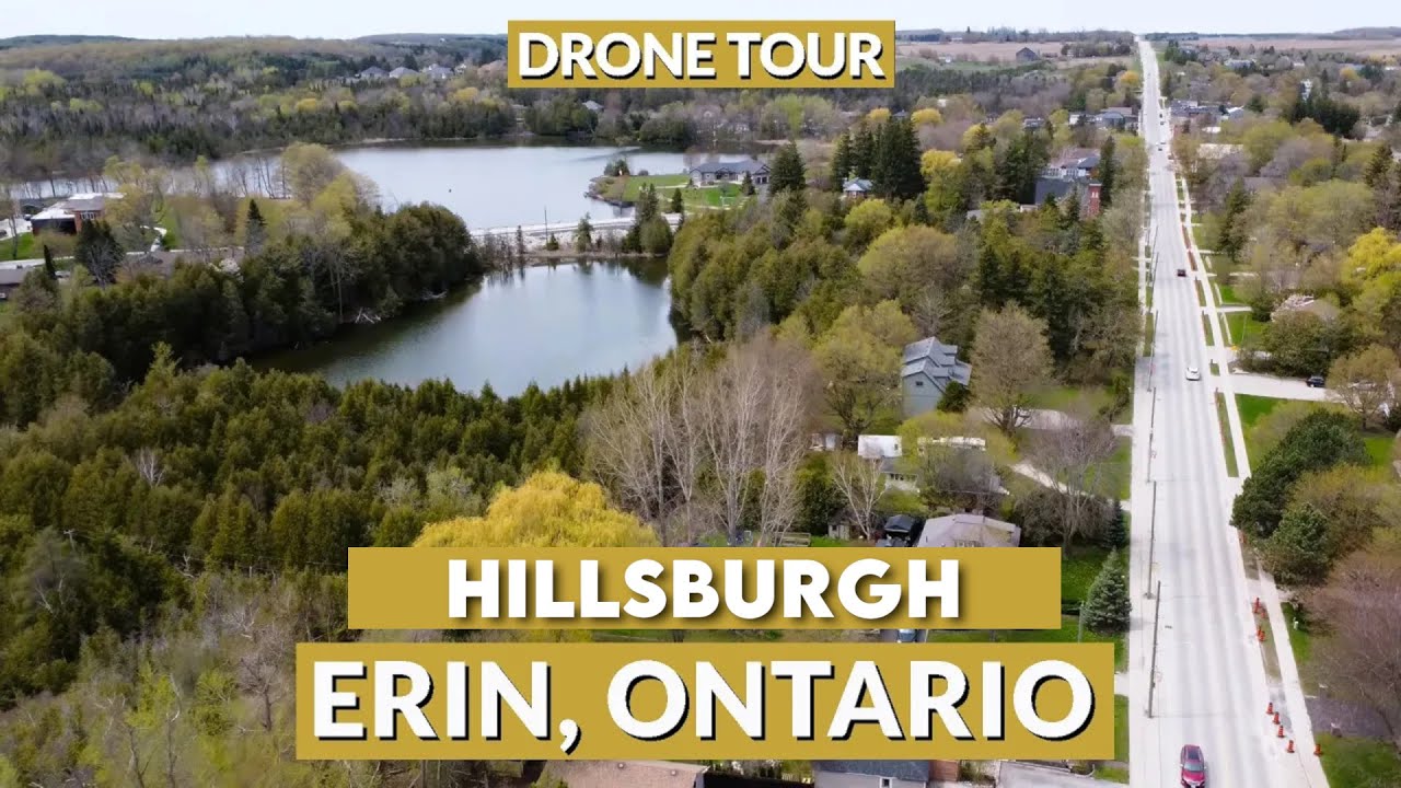 Drone Tour 4K: Hillsburgh, Town of Erin, Ontario - A Bird's-Eye View ...