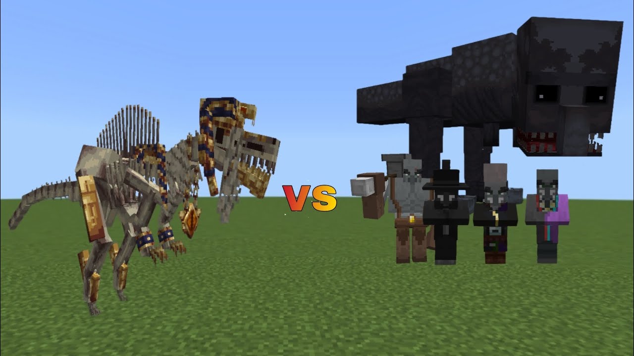 Ancient Remnant vs Illage N Spillage Bosses | Minecraft Java Edition ...