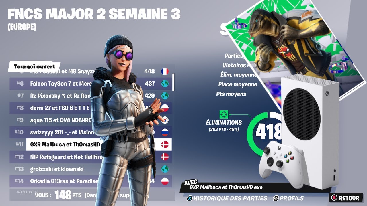 FNCS on XBOX series S (2v2 with Malibuca and ThomasHD/120 fps ) - YouTube