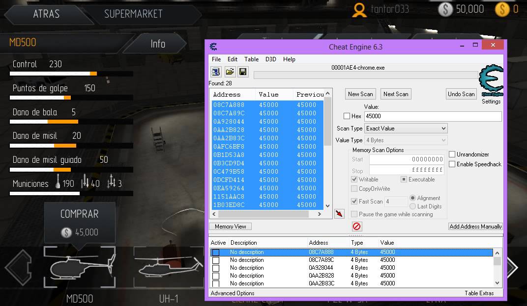 hack de chaos con cheat engine 6.3 - YouTube