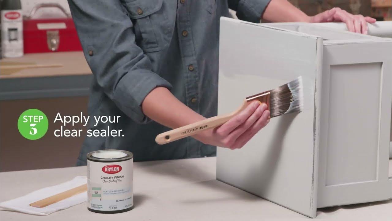 How To: Achieve a Chalky Finish with Krylon Brush-On Paint - YouTube