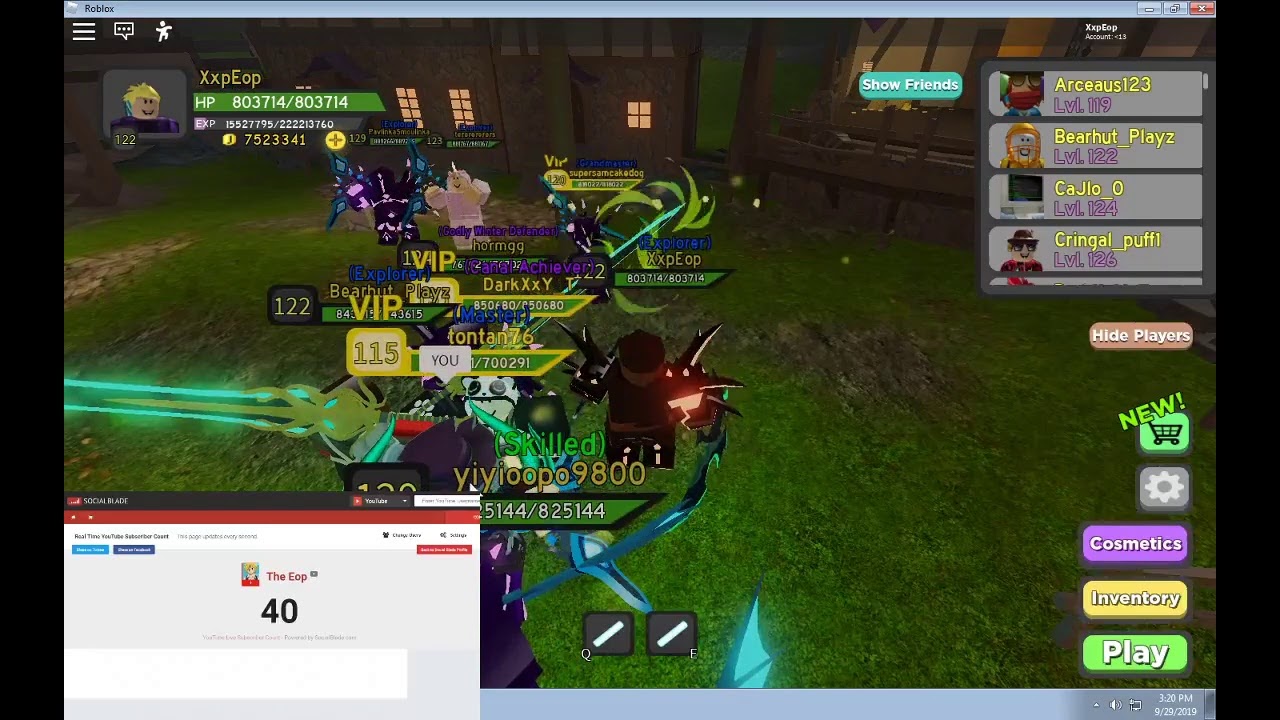 Dungeon Quest Playing With DarkXx - YouTube