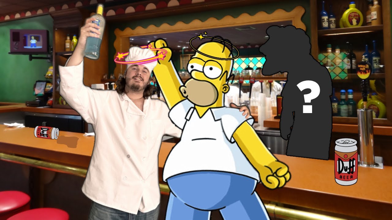 Drunk Simpsons Bartending With a Real Bartender - YouTube