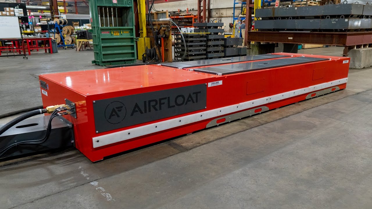 500,000 lbs. Air Caster Platform | Airfloat - YouTube