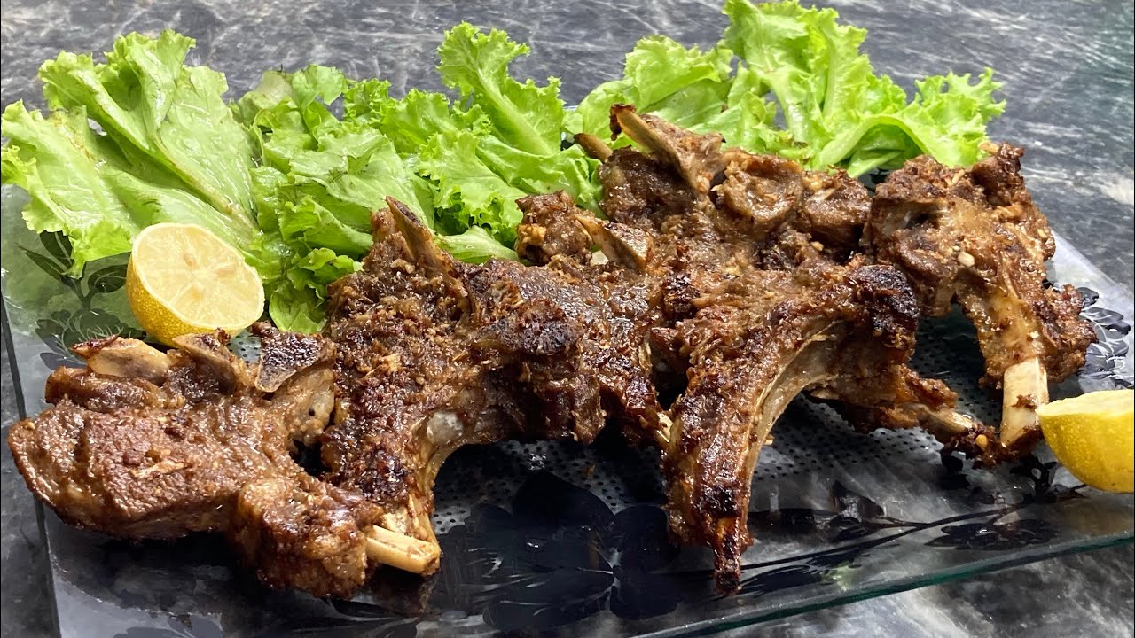 Roasted Mutton chops || fried mutton chops - YouTube