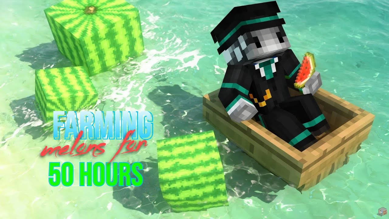 Farming for 50 hours in HYPIXEL SKYBLOCK, - YouTube