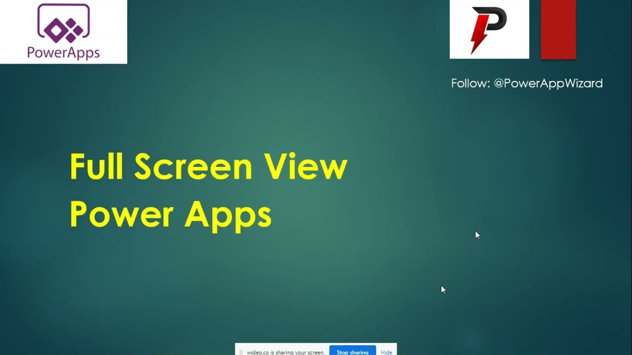 Power Apps Full Screen View YouTube Power Apps Full Screen View YouTube