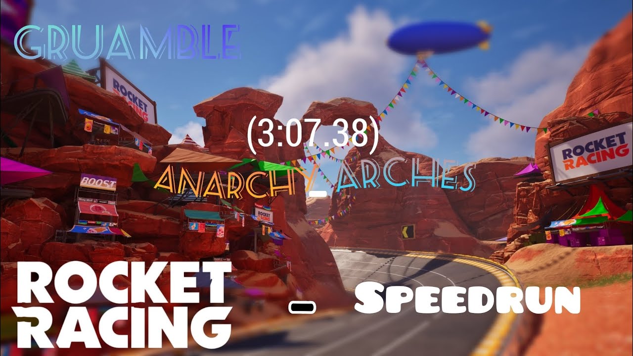 Fortnite Rocket Racing - Anarchy Arches [Speedrun] (3:07.38) - YouTube