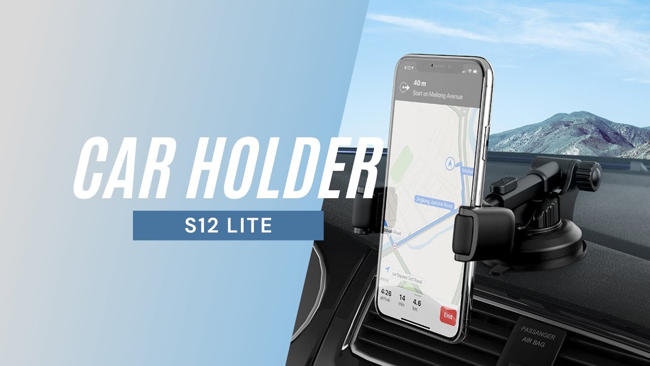 Hoco S12 Lite phone holder for car dashboard - YouTube