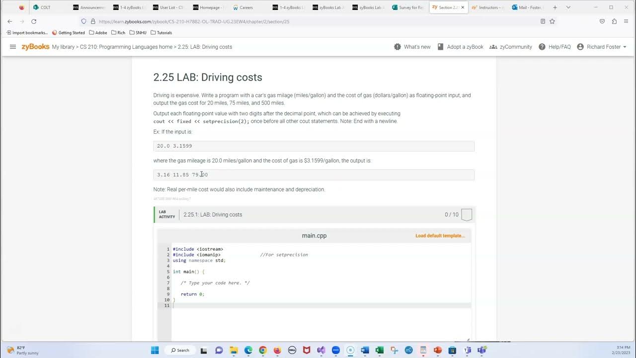 CS 210 Lab2 25 - YouTube