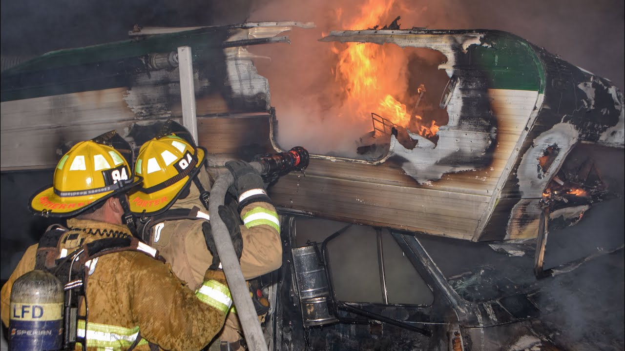 LAFD Light Force 94: RV Fire - YouTube