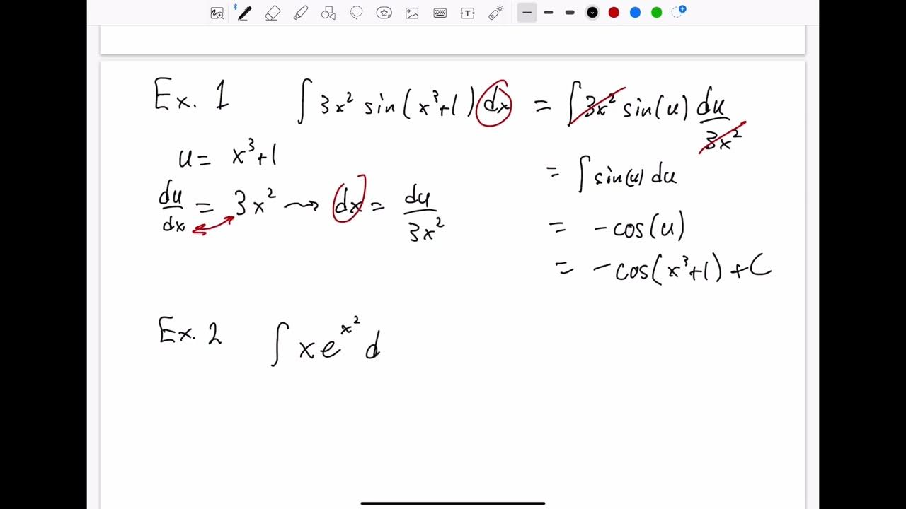 Integration by Substitution Part 1 - YouTube