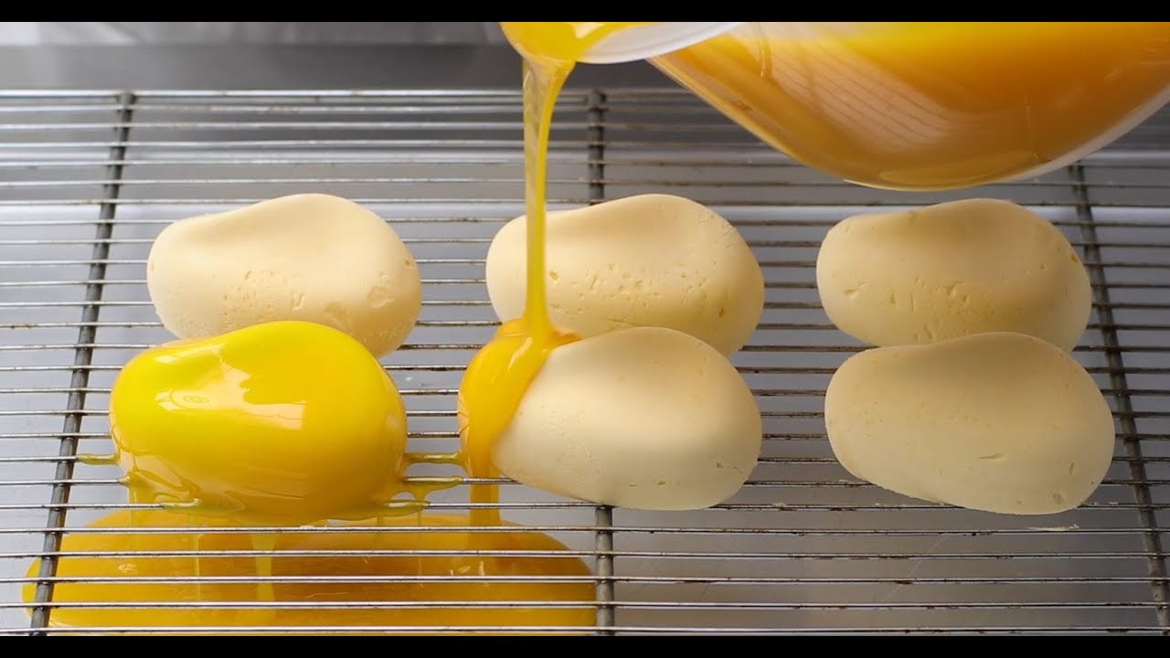 Tour de Main - Glaçage Miroir à chaud Jaune ancel - Condifa - YouTube
