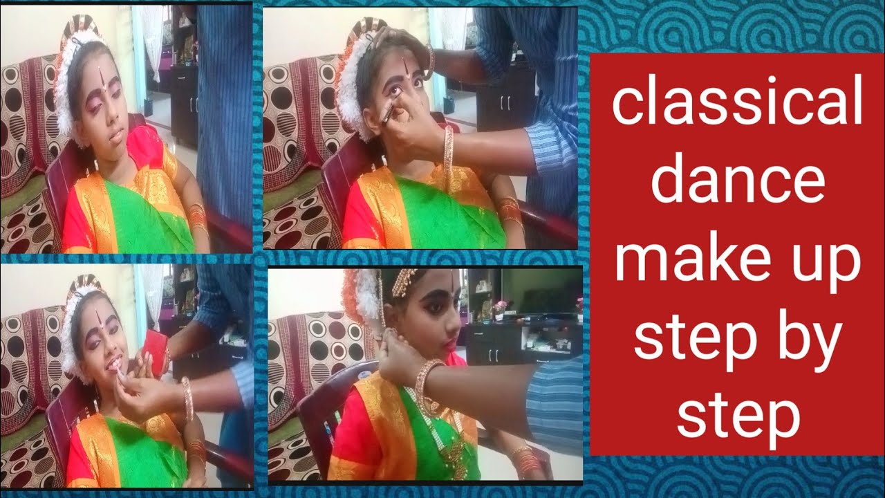 #vlog||Easy classical dance make up clearly step by step - YouTube