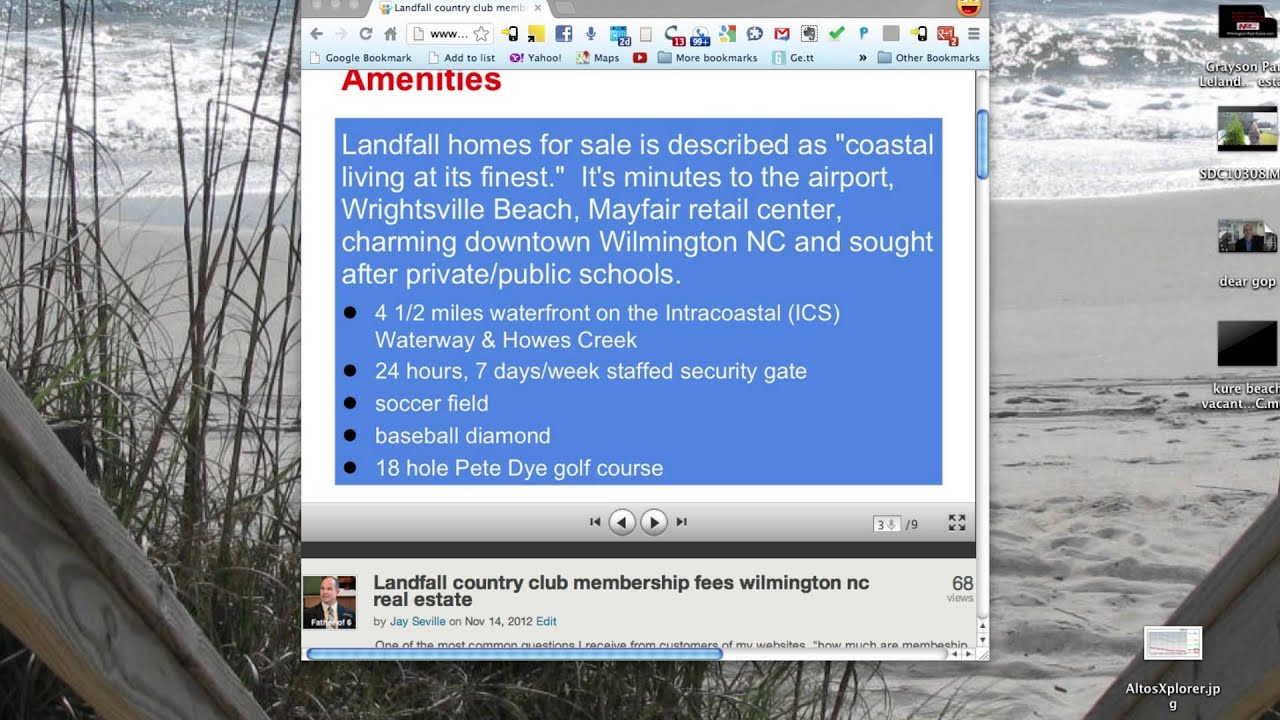Landfall Country Club Membership Fees Wilmington NC - YouTube