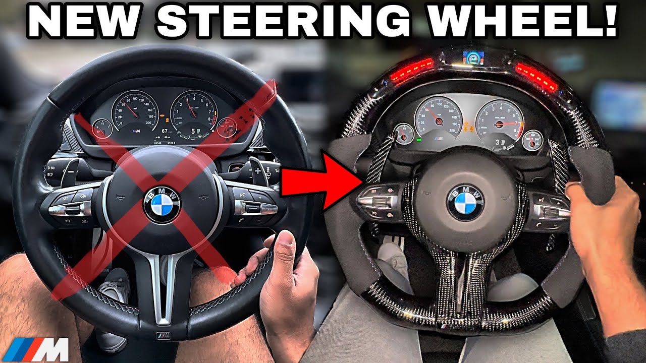 Installing A CARBON FIBER RACE DISPLAY STEERING WHEEL On My BMW M4 F82 ...