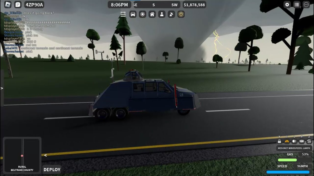 Twisted (BETA) (Roblox) Part 244 (206 MPH, EF3? Tornado) - YouTube