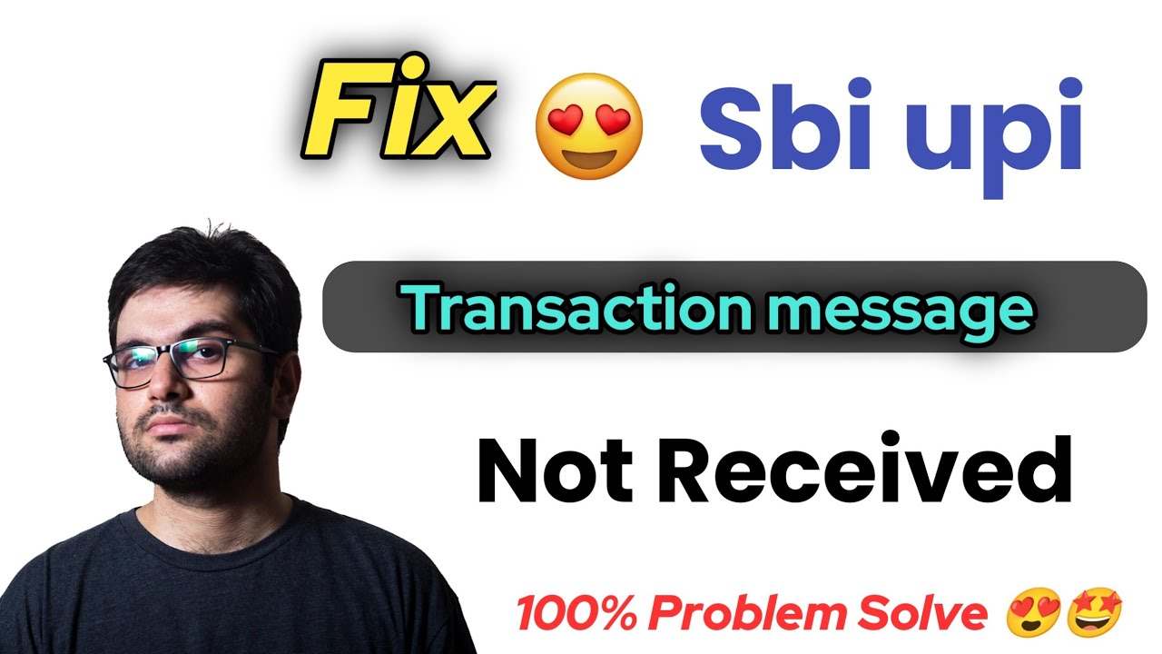 SBI upi transaction sms not received - YouTube