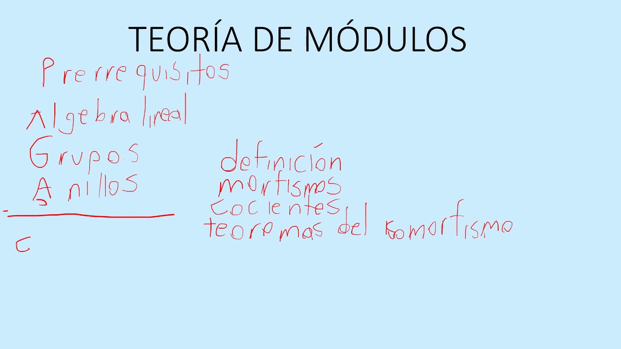 Introducción-Teoría de módulos-01 - YouTube