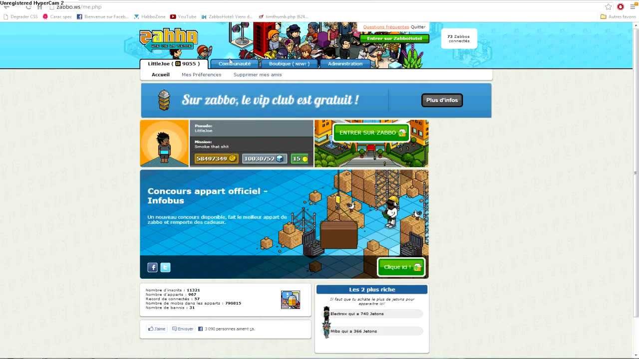 ZABBO.FR - REJOINS UNE NOUVELLE AVENTURE! (+150 connectés) - YouTube